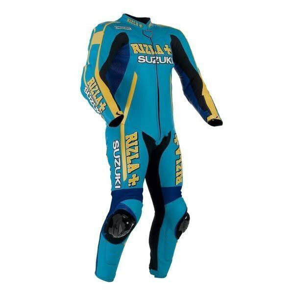 SUZUKI Rizla Racing Leather Suit Men Motorbike/Motorcycle Leather ...