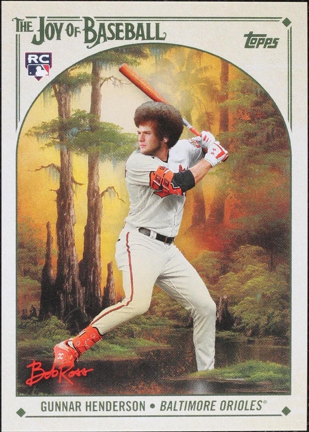 2023 Topps X Bob Ross The Joy of Baseball - "Happy Mistakes" Hair ...