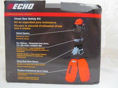 ECHO CHAIN SAW SAFETY KIT CHAPS, HELMET, GLOVES, GLASSES 99988801527 | eBay