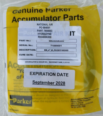 PARKER RK0400K000 PISTON ACCUMULATOR SEAL KIT | eBay