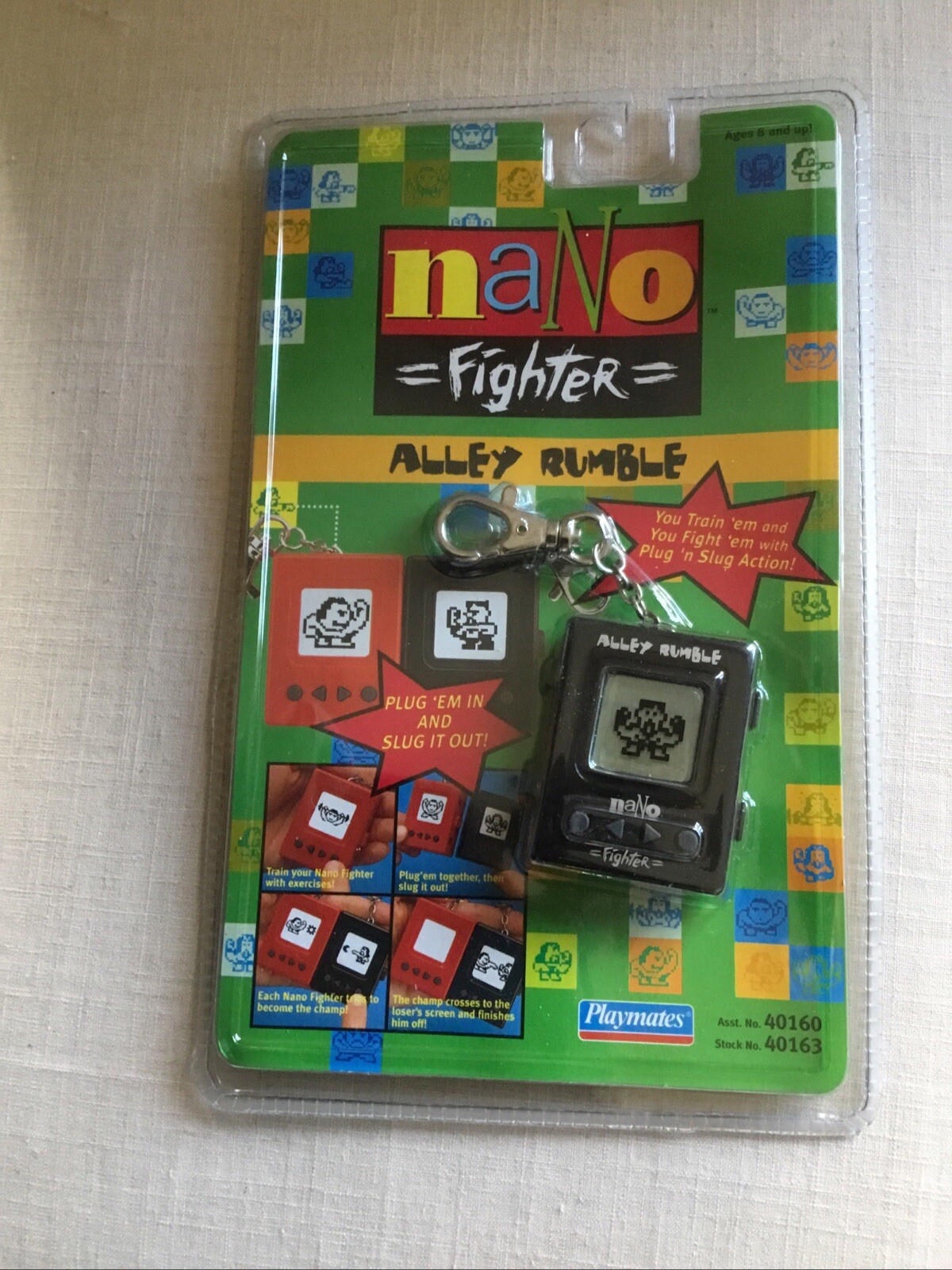 NEW * 1997 NANO * FIGHTER ALLEY RUMBLE * PLAYMATES VIRTUAL GAME * BLACK ...