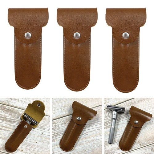 Environmentally Friendly Leather Shaver Safety Razor Case Outdoor Tool ...