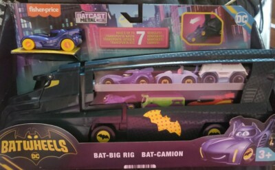 Fisher Price Batwheels Bat-Big Rig Bat-Camion Metal Hauler NEW 3+ | eBay
