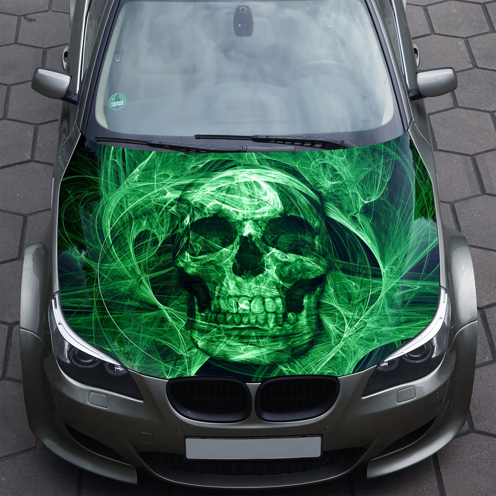 Evil Skull Hood Wrap Decal Vinyl Sticker Film Graphic Fantasy Fit Any ...