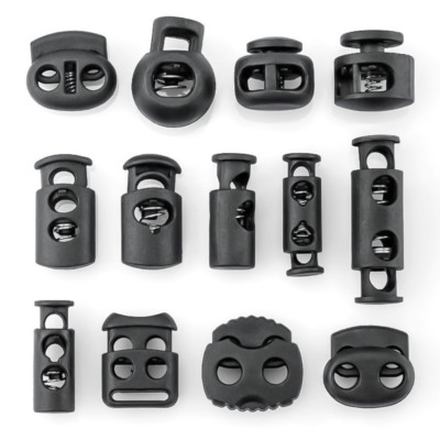 Single Double Hole Cord Lock Toggle Spring Buckle Rope Cord Lock Up End ...