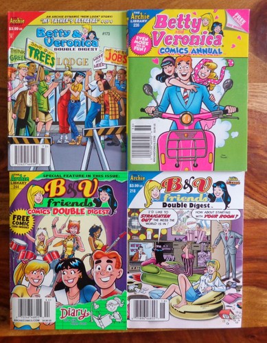 Archie Comics BETTY AND VERONICA Digests Lot Of 4 Beach & Bikini Fun ...