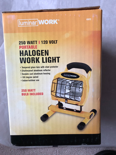 Luminar Work 250W Portable Halogen Work Light – Heavy-Duty Work Lamp | eBay
