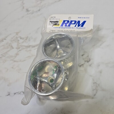 RPM 81793 Talonz 3-Spoke Chrome Front Wheels (2) Nitro Rustler Nitro ...