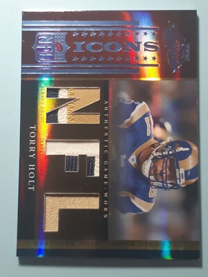 Torry Holt Limited Edition /10 Absolute Memorabilia 2006 ICONS Triple ...