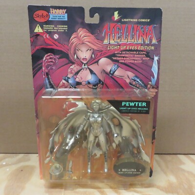 HELLINA Light Up Eyes PEWTER Edition Action Figure Skybolt Toyz 1998 SEALED | eBay