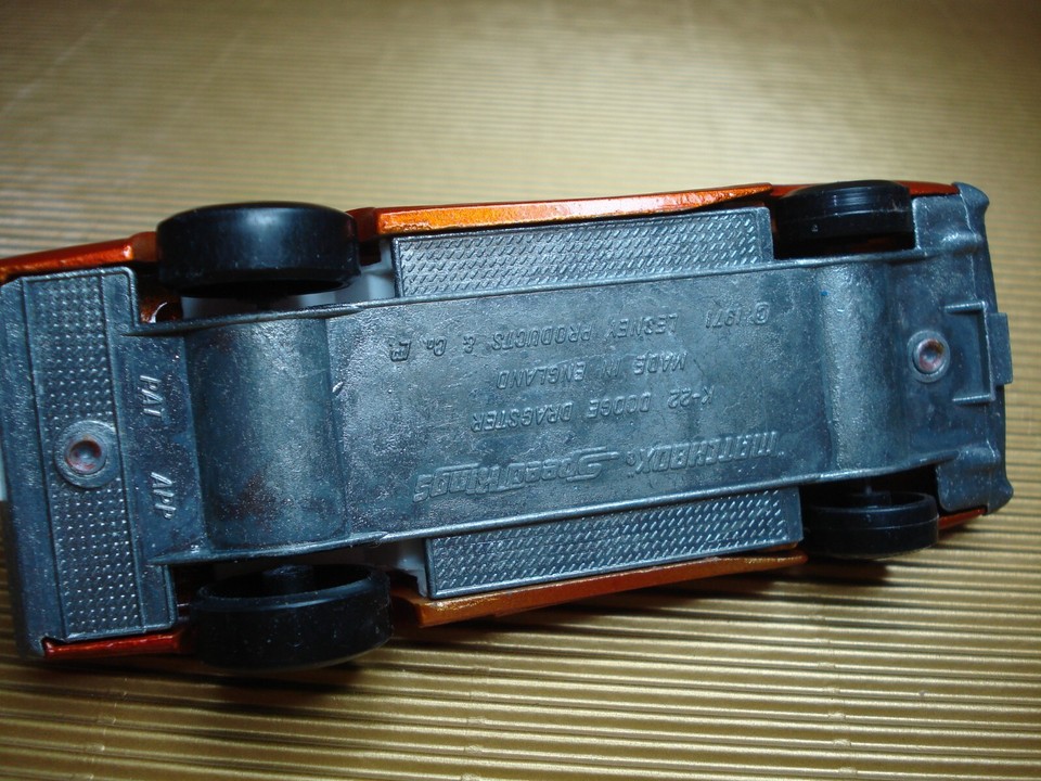 MATCHBOX Pre-production K-22 DODGE DRAGSTER in MET.BRONZE prepro-read ...