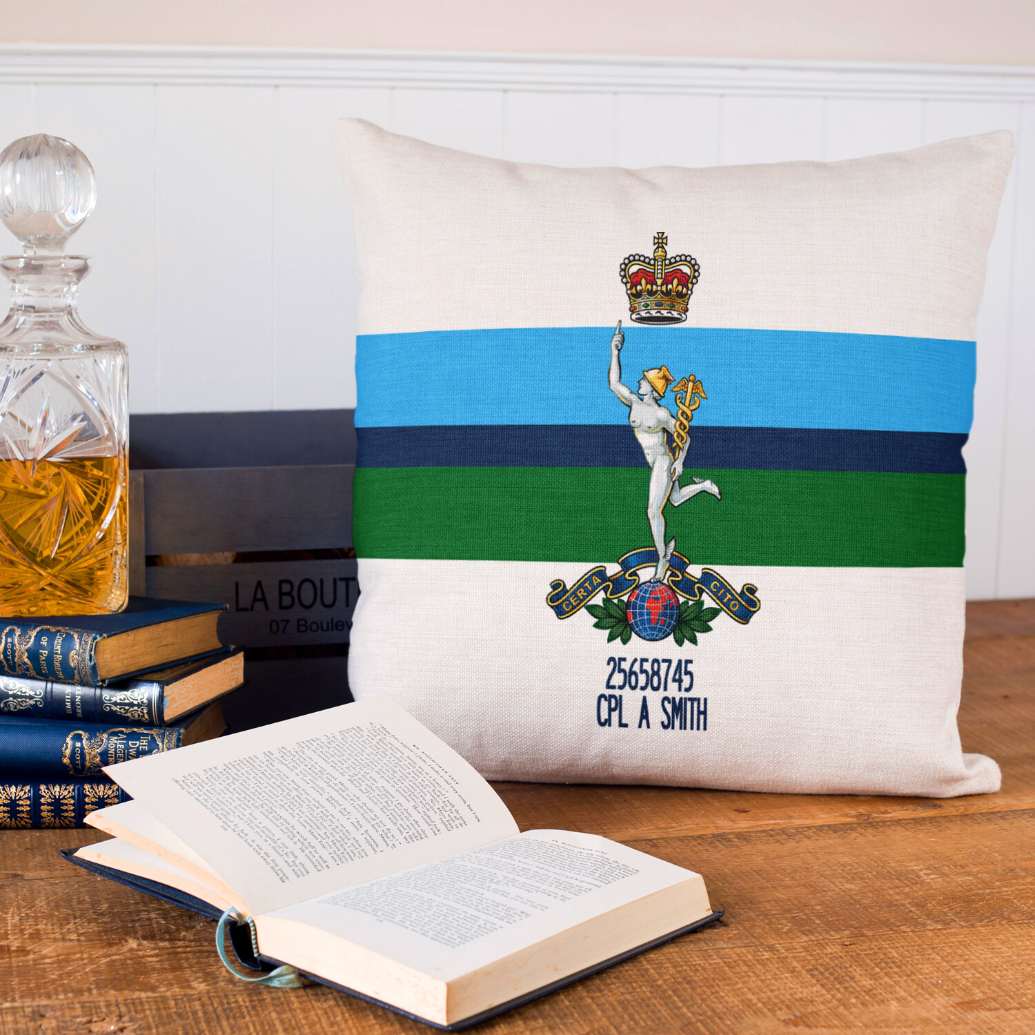 Royal Corps of Signals Cushion Cover PERSONALISED British Military Gift ...