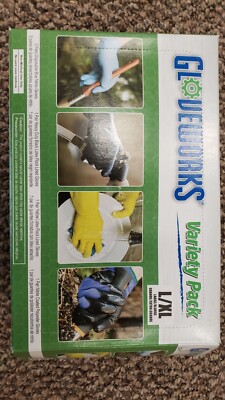 Gloves DIY sample pk L/XL Nitrile and latex glove kit NEW | eBay
