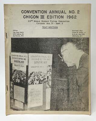 Jay Kay Klein / Convention Annual No 2 Chicon III Edition 1962 20th ...