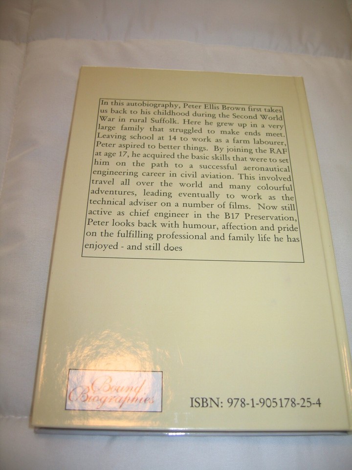 From Plough to Plane Peter Ellis Brown Autobiography HC 9781905178254| eBay
