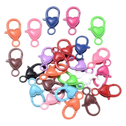 100Pcs 22mm Plastic Lobster Clasp Key Ring Buckle Sewing Findings Bags ...