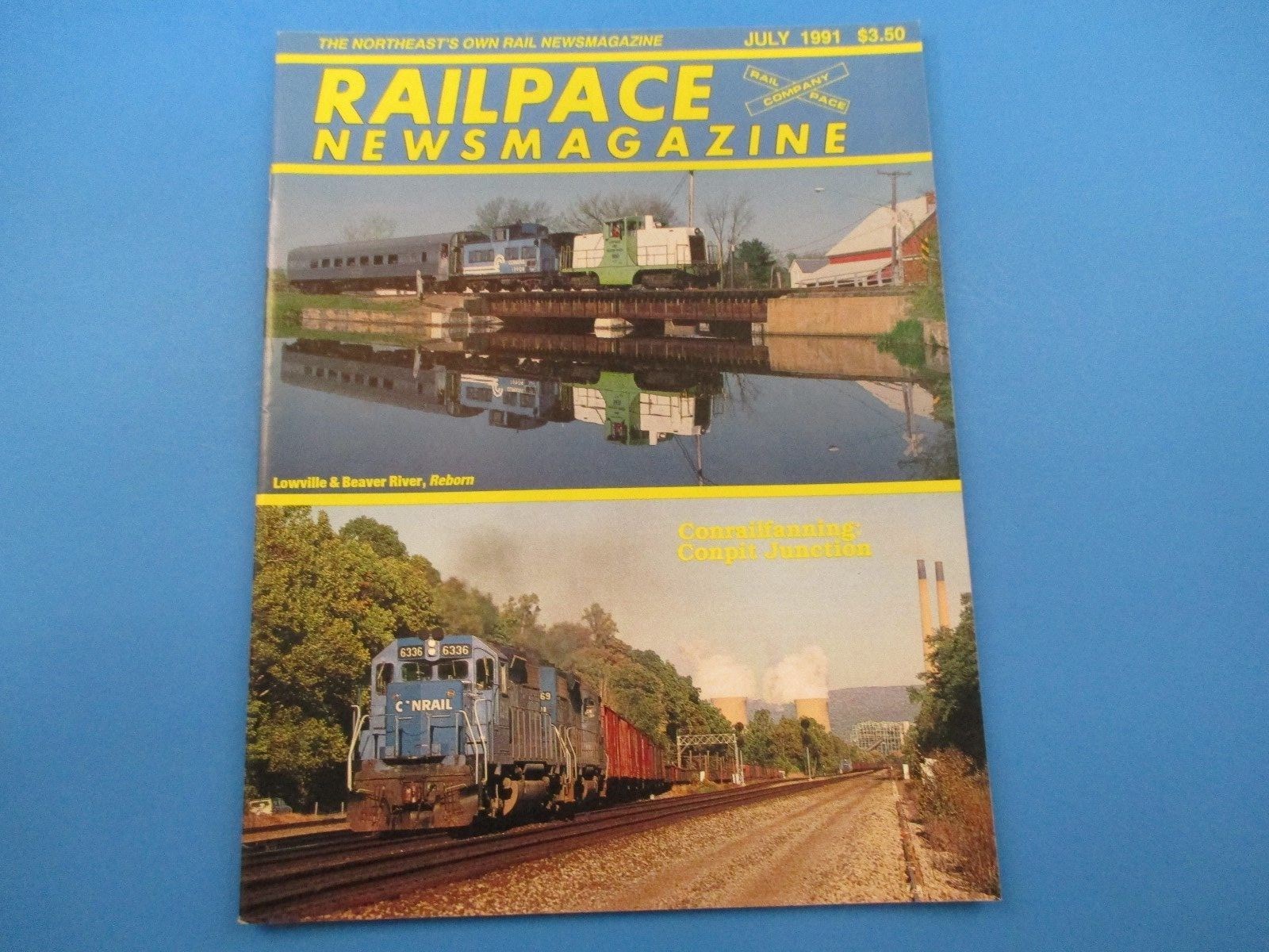 Railpace News Magazine July 1991 Lowville & Beaver River RR Conpit Jct ...