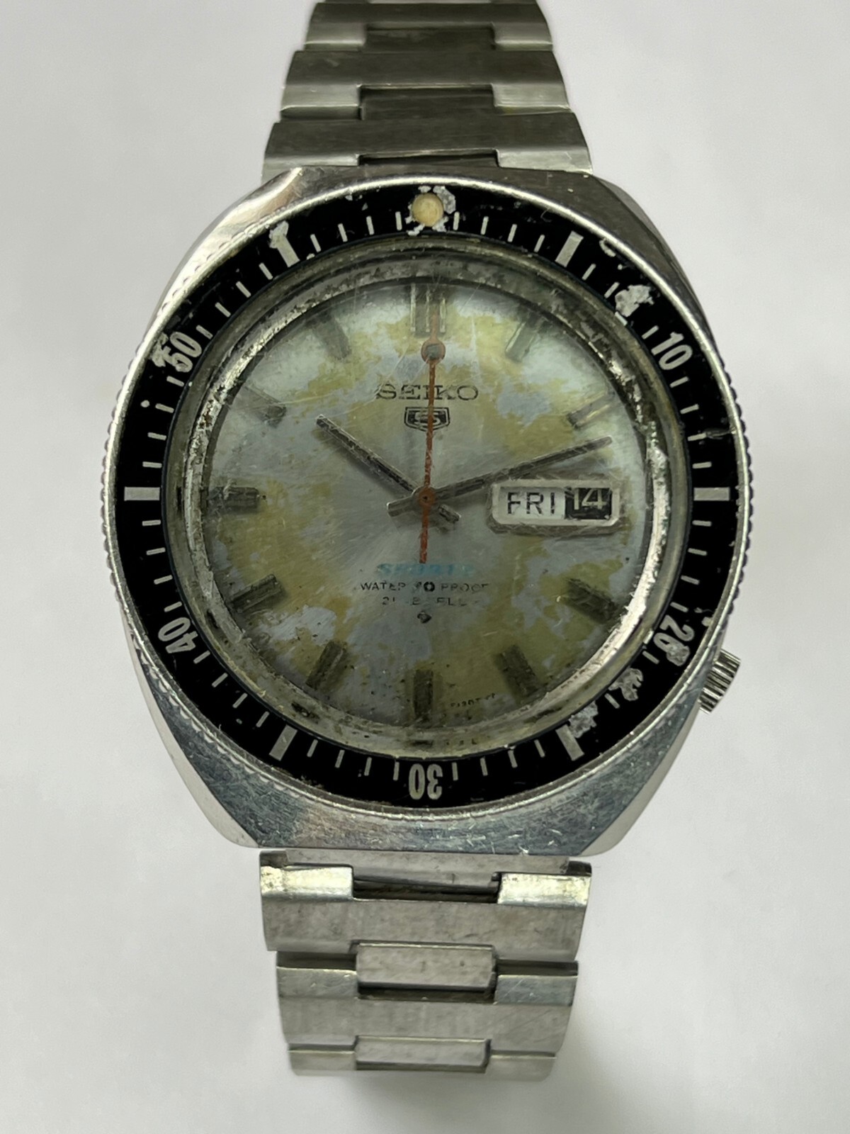 Seiko 6119-8121 Automatic 5 Sports Men's Watch Gray D… - Gem