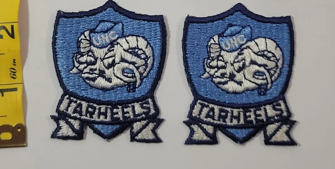 North Carolina UNC TAR HEEL Patches 2.5" x 1.75" College Football Patch ...