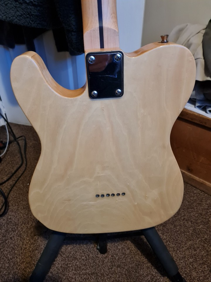 Really Nice Telecaster In Natural Finish, Skunk Stripe, Through Body ...