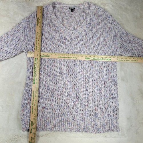 Torrid Plus Size Sweater Women 3x Pink Marbled Slouchy V Neck Long ...