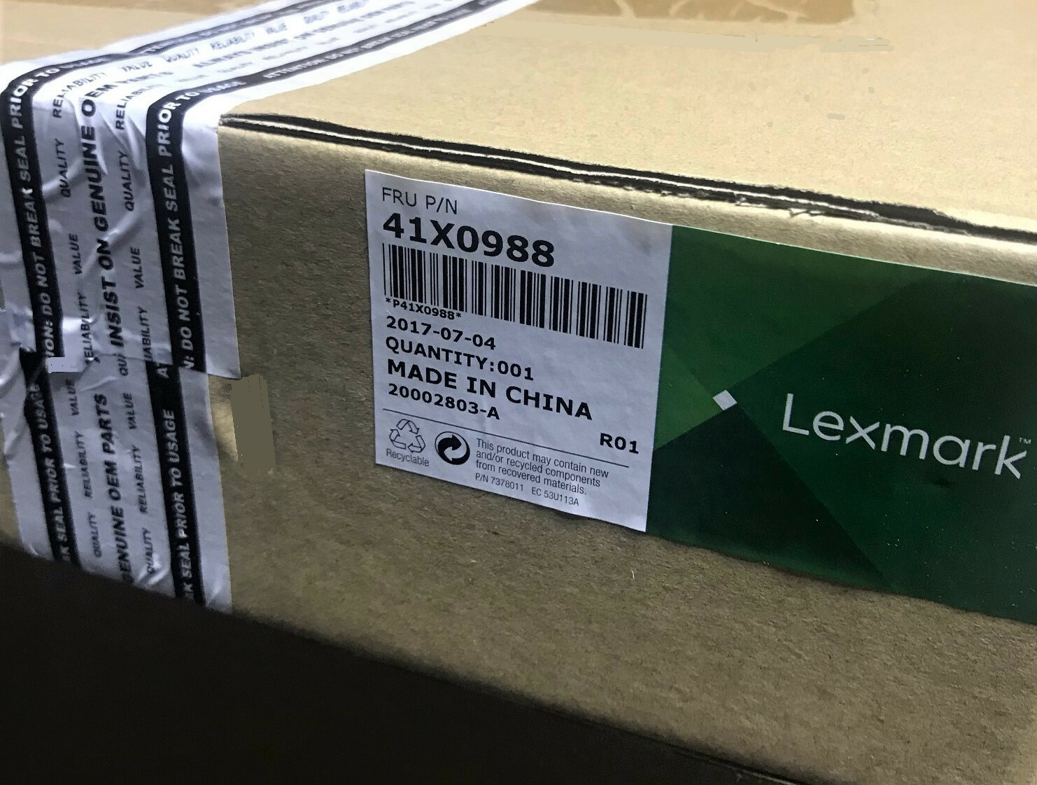 GENUINE LEXMARK 41X0988 CONTROLLER CARD MS610DE M3150 (POLYGON LSU) for ...