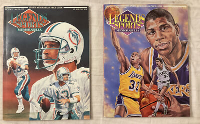 Legends Sports Memorabilia Price Guide Set’92 -Magic Johnson Dan Marino ...