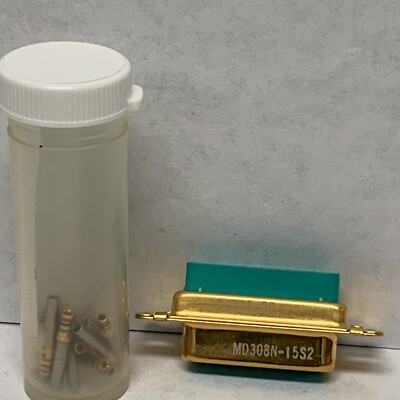 MD308N-15S2 MATRIX GOLD CONNECTOR WITH CONTACTS, RECEPTACLE, ELECTRICAL ...