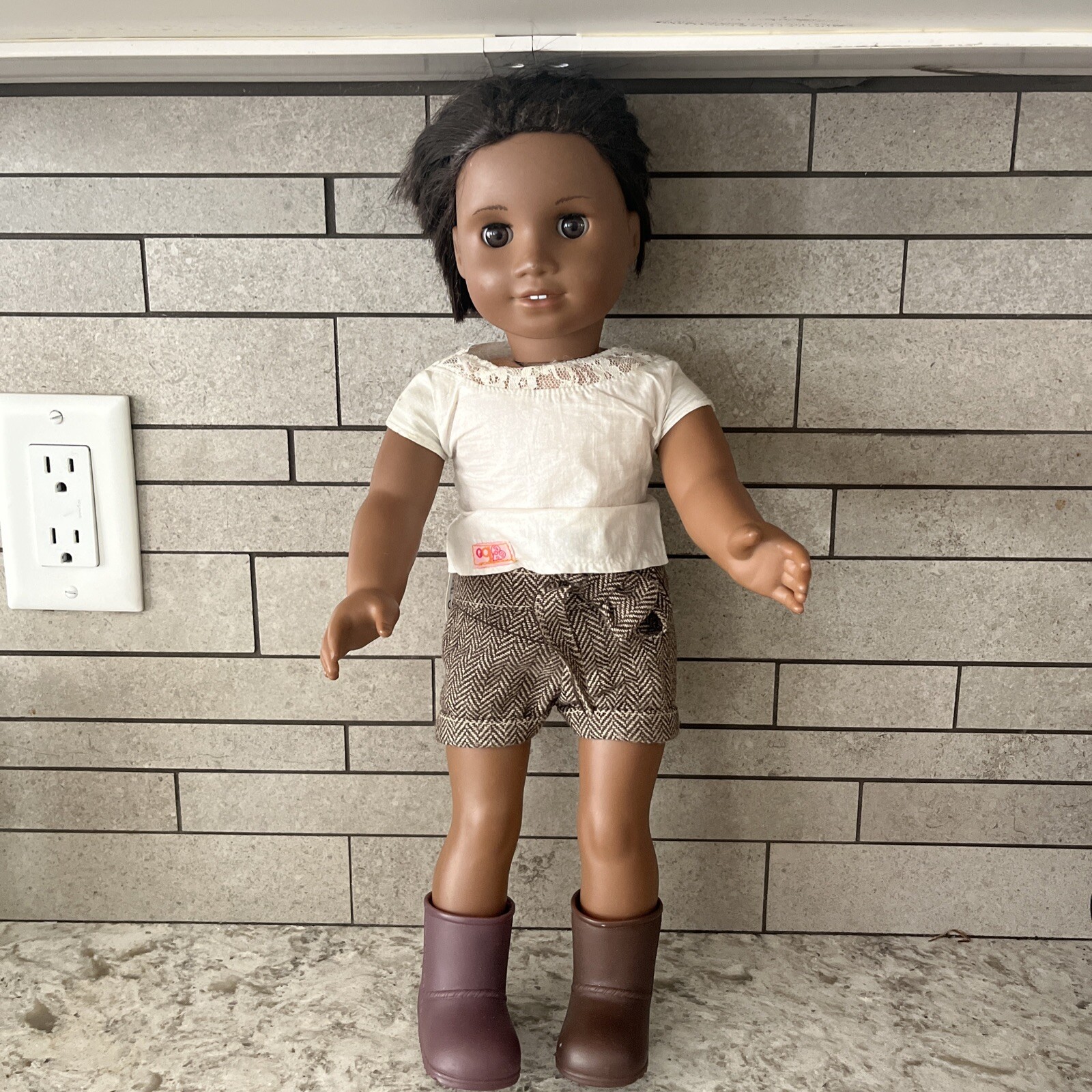 AMERICAN GIRL DOLL 2013 PA-11392 [HK] DARK SKIN/DARK BROWN HAIR/BROWN ...