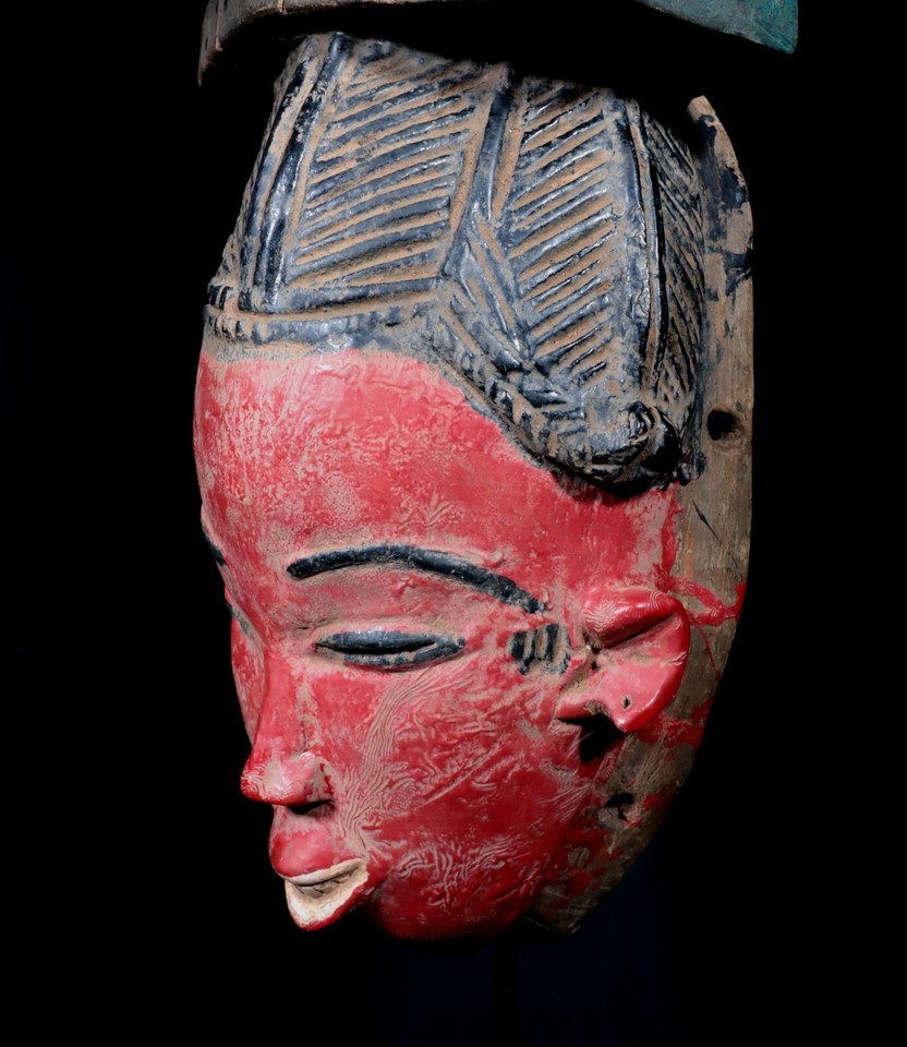 African Art - Baoulé Mask Akan Mami Wata Vodou Deity 58 Cms | eBay