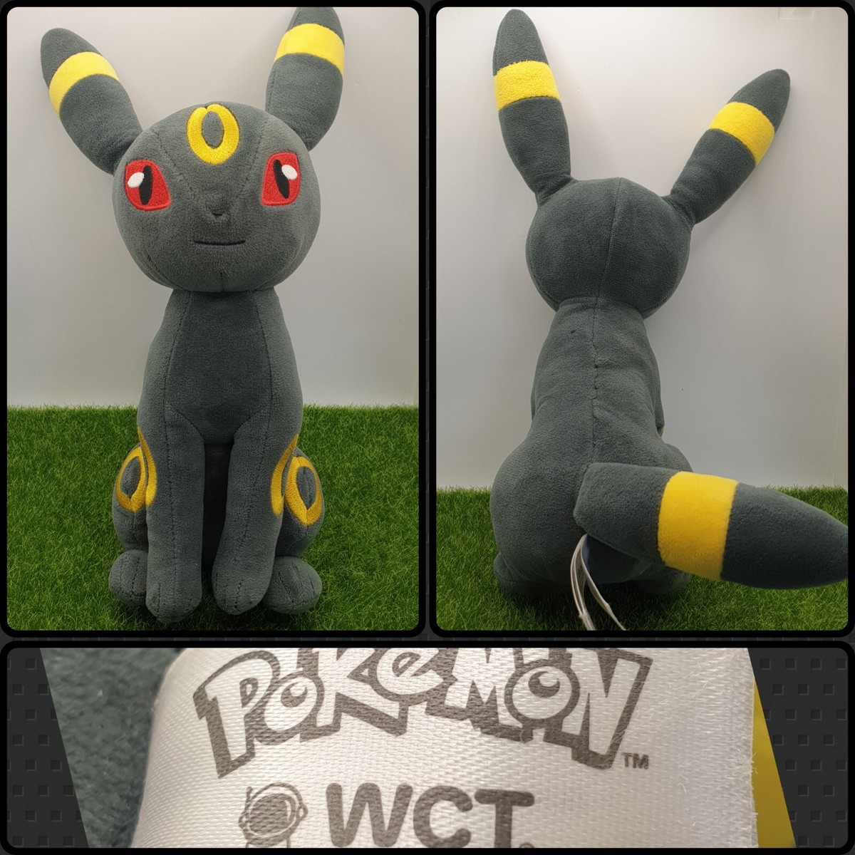 Umbreon Plush Pattern Moon Baby Umbreon Beanie Plushie,Dark Type, Fox,