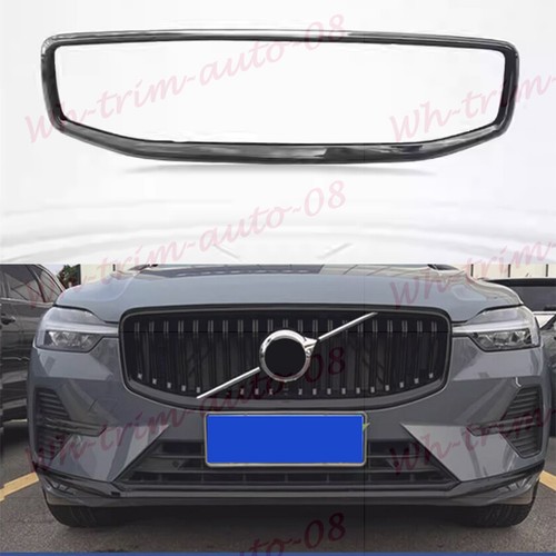 ABS Glossy Black Exterior Front Grille Grill Frame 1pcs For Volvo XC60 ...