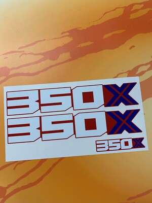 350X Red with blue X Color reproduction Decal ATC TRX 250R 250 350X ...