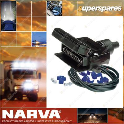 Narva 7 Pin Flat Trailer Socket Kit 82045Bl Blister Pack Premium ...