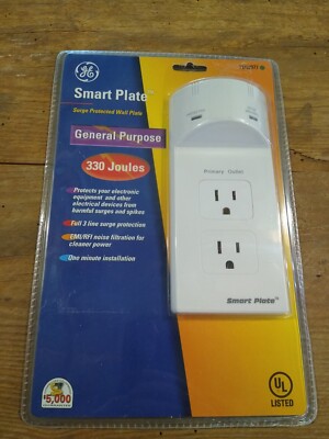 General Electric Smart Plate - Surge Protected Wall Plate - Brand New ...