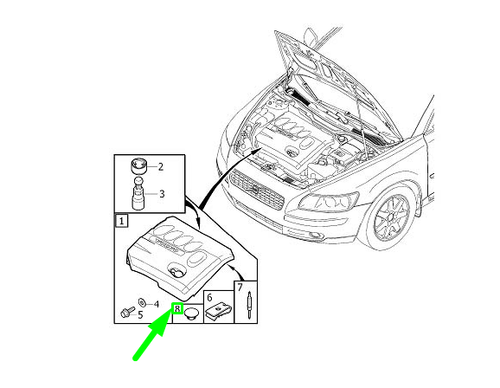 VOLVO XC60 MK1 Engine Cover Clip 31375248 NEW GENUINE | eBay