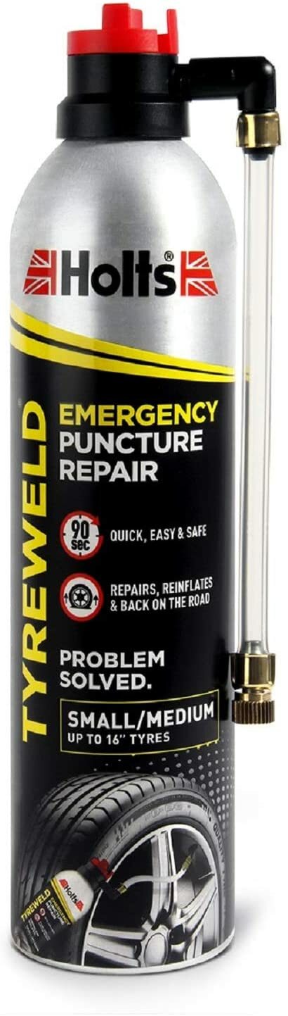 HOLTS TYRE WELD SPARE WHEEL IN A CAN - EMERGENCY TYRE REPAIR - 400ml ...