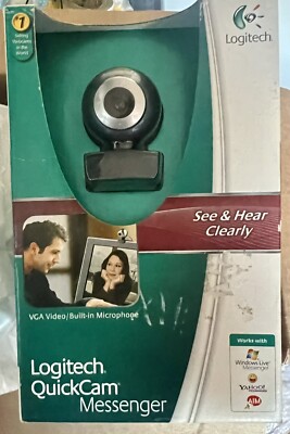 Logitech QuickCam Messenger Web Cam camera NEW Black 97855047793| eBay