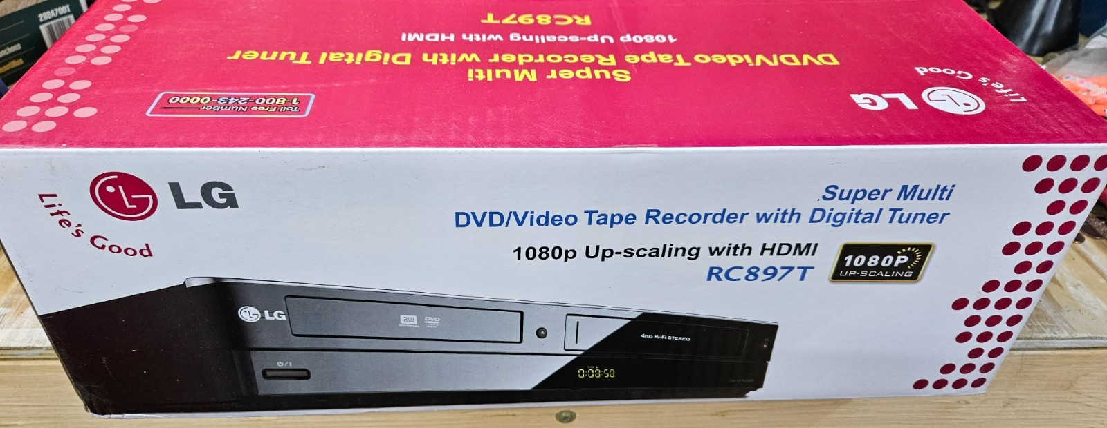 LG RC897T DVD VCR Combo Player Recording HDMI 1080p | eBay
