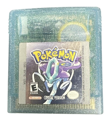 Pokemon Crystal Gameboy Color & Gameboy Authentic Tested Works. Please ...