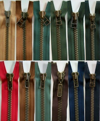 YKK or Dulon 26" Separating Vislon Zippers Two Way Parka Made in USA ...