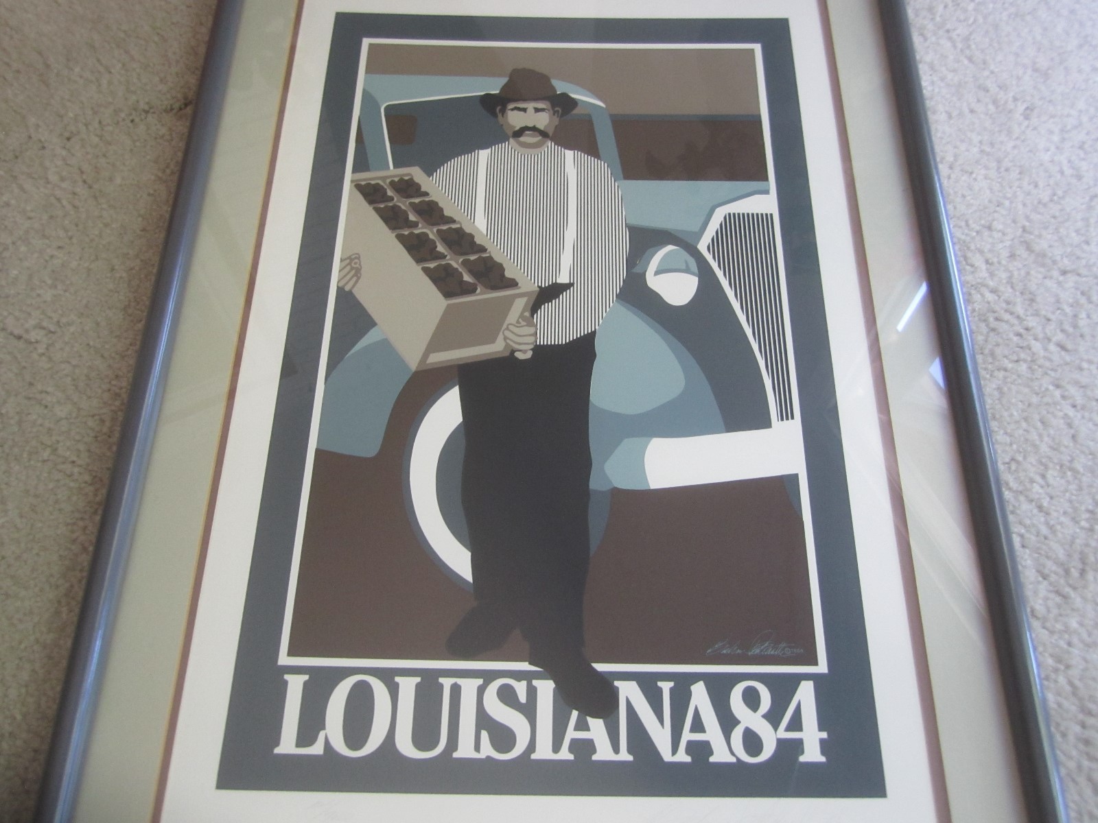 1984 WORLD'S FAIR SIGNED BAHM PATENOTTE LOUISIANA 84 FRAMED SERIGRAPH ...