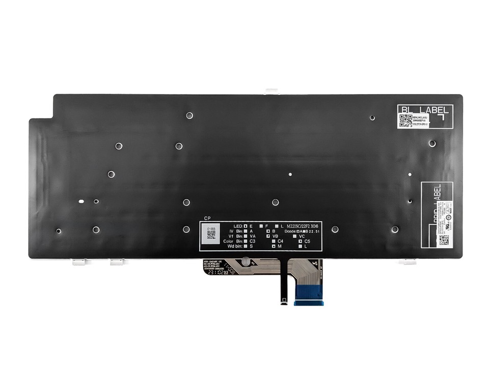 Genuine DELL Latitude 7640 7440 UK Backlit Keyboard with £ Key JP3W9 ...