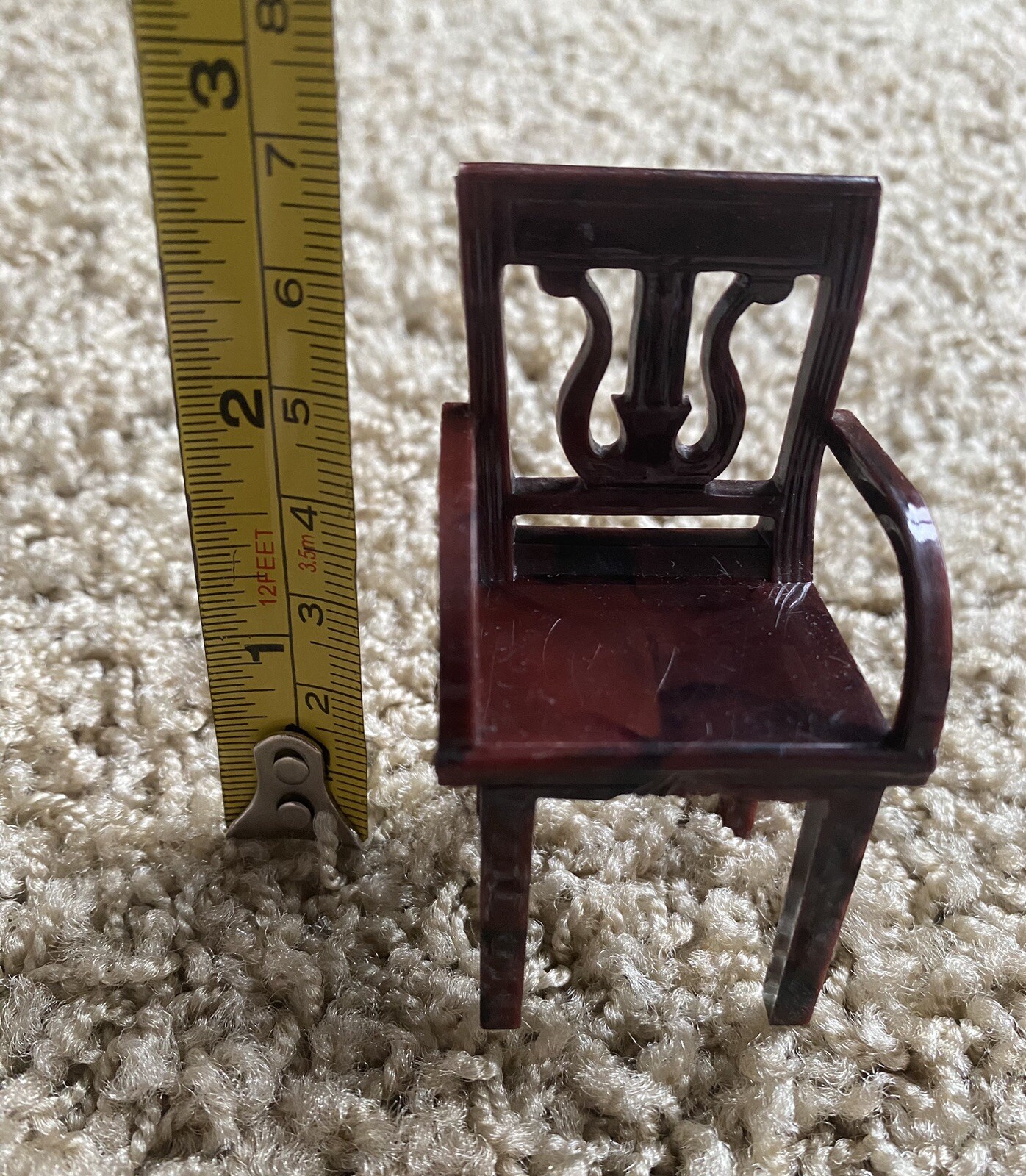 Lot Of Doll House Bedroom Set Dressers Vanity Miniatures Vintage Plasco ...