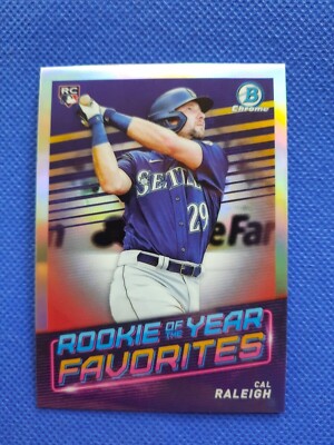 CAL RALEIGH BOWMAN CHROME REFRACTOR BASEBALL ROOKIE CARD $$ | eBay UK
