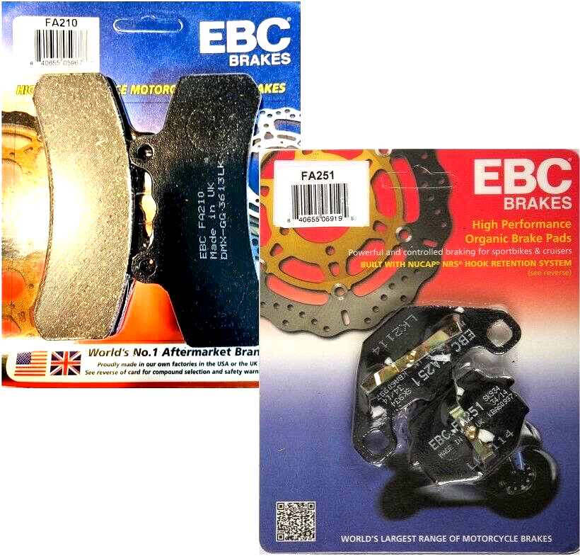 2 SETS EBC Front+Rear Brake Pads BUELL Thunderbolt Cyclone Lightning FA210 FA251 | eBay