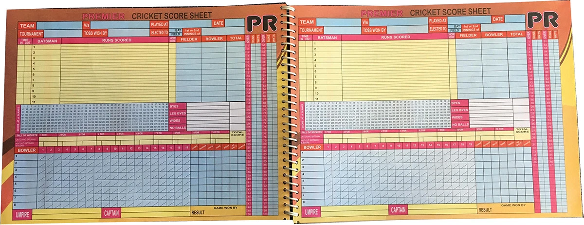 Cricket Scorebook