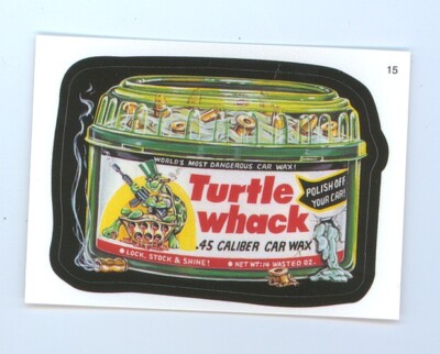 Wacky Packs #15 TURTLE WHACK Sticker Topps Trading Card | eBay