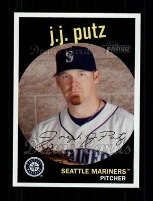 2008 Topps Heritage #210 J.J. Putz Mariners SHORT-PRINT 8 - NM/MT | eBay