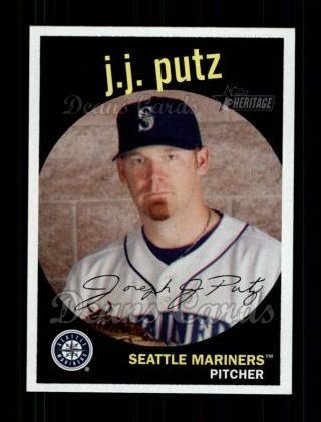 2008 Topps Heritage #210 J.J. Putz Mariners SHORT-PRINT 8 - NM/MT | eBay
